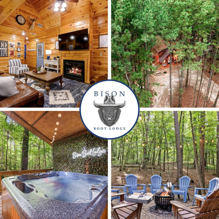Luxury Cabin Near Lake - Sauna, Cold Plunge, Hot Tub, Fire Pit, & Games - Oklahoma