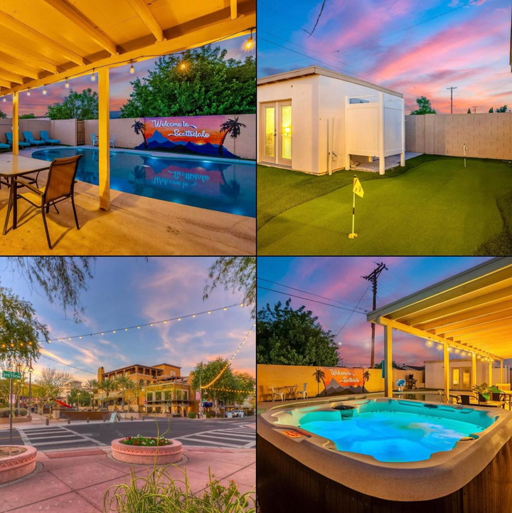 Scottsdale 4 Bedroom Home With Pool, Hot Tub, And Mini Golf! Near Old Town And Tpc Golf - Scottsdale, AZ