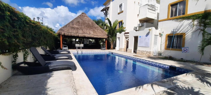 Apartamento En Fraccionamiento Privado 6 Personas 5 Camas Con Piscina Cerca De La Playa - Cozumel