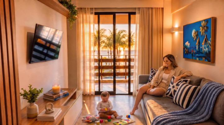 Apartamento Pé Na Areia Ao Lado Do Parque Aquático - Conforto E Localização Privilegiada - Aquiraz