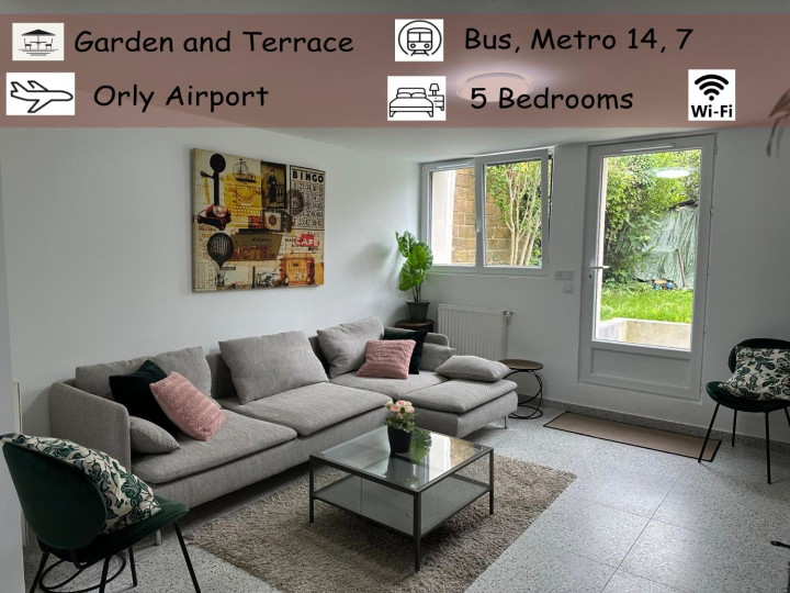 Dream House Paris 5 Chambres Proche M7et M14 - Sceaux