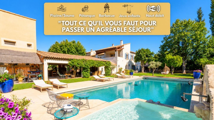 Belle Villa Provençale Et Dépendances Dans Un Domaine De 2 Ha Piscine, Sauna, Balnéo - Pélissanne