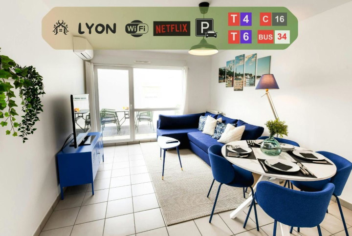 T2 Cocon Prestige Lyonnais : Sécurité Commodités - Oullins
