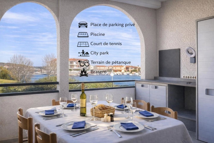 Bohème Chic Vue Marina Piscine Et Parking Privé - Torreilles