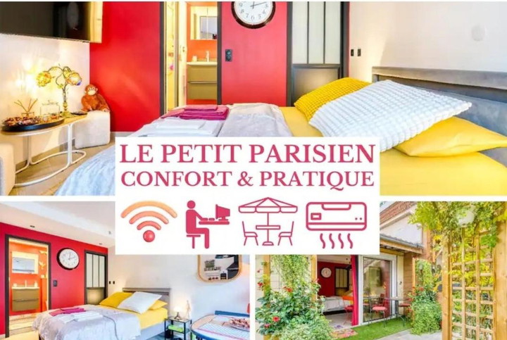 Le Petit Parisien- Bienvenue - Netflix - Terrasse - Parking - Porte De Paris - Climatisation - Guide Visite à Paris Offert - Paris 19e Arrondissement