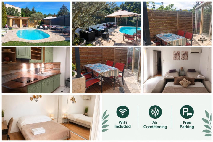 Cosy Bas De Villa Avec Piscine, Parking & Proche Cannes - Saint-Raphaël
