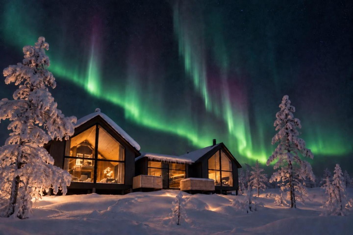 Aura Arctic Chalets - Grand Panoramic & Grand Hideaway - Inari