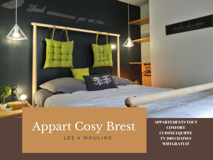 Appart Cosy Brest Les 4 Moulins - Brest, France