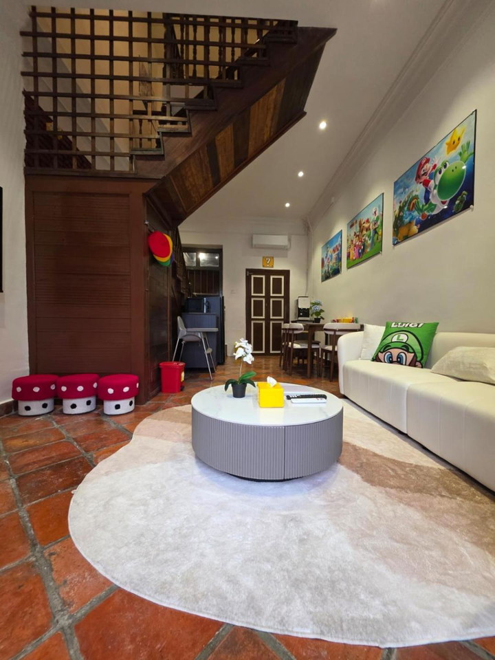 New ! 6 Pax Super Mario Georgetown Heritage Pre-war House 2 Bedroom - Penang
