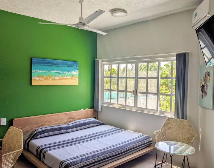 Walkable Rinconada Studio King Bed, Pool, Fast Wifi - Trees - Puerto Escondido