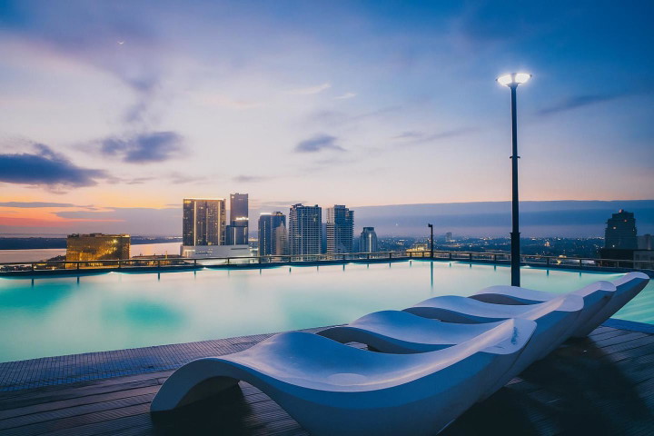 Hotel Serviced Condo Unique Infinity Pool With Mekong River View - Cambodia