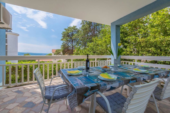 Großes Apartment Nur 300 Meter Zum Strand Mit Meerblick Und Waschmaschine - Crikvenica