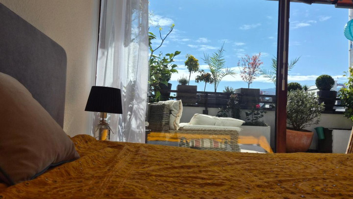 Sunny Terrace Oasis With Mont Blanc View In Central Geneva - Ginebra