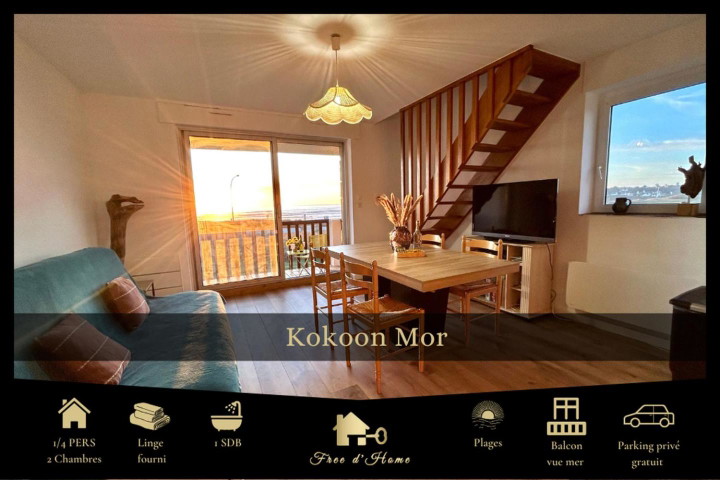 Kokoon Mor - Balcon Face à La Mer - Plage à 50m - Guidel