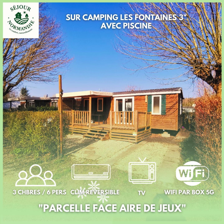 Séjour Normandie - Mobilhome Premium 3ch-6p Avec Clim-tv-wifi Et Lave-linge Dans L'eure - 455 - Normandie