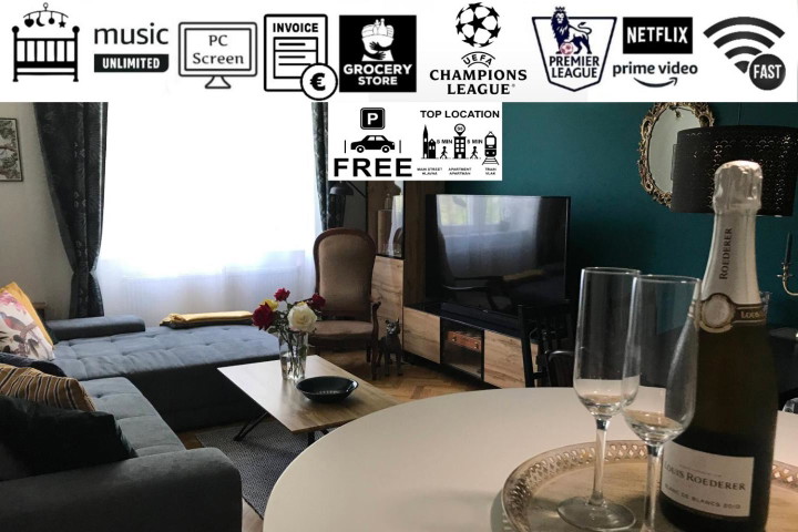 S8 Luxury Oldtown Apt - Parking, Foodstore, Crib, Babychair, Pc Screen, Unlimmusic - Košice
