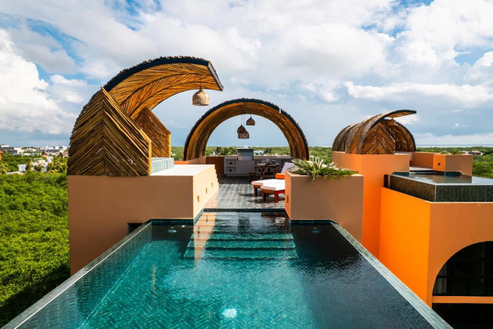 Coco Lou - Private Villa With Rooftop Pool - Isla Holbox