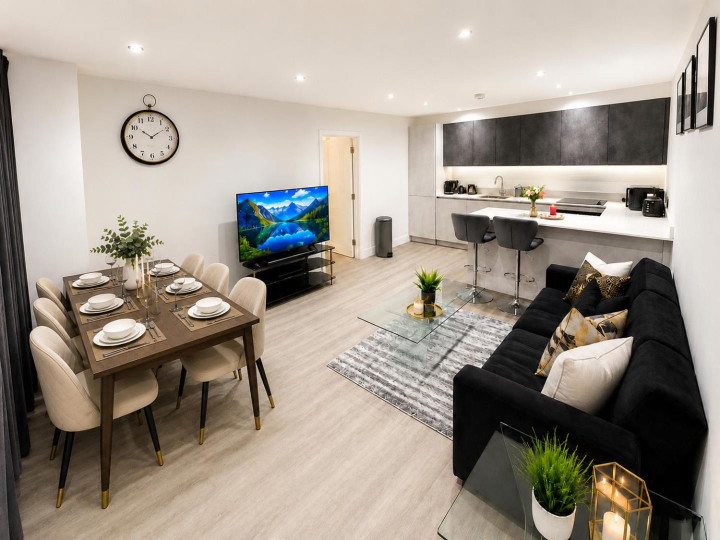 North West London 3-bed Flat Sleeps 7 With Garden - Hounslow