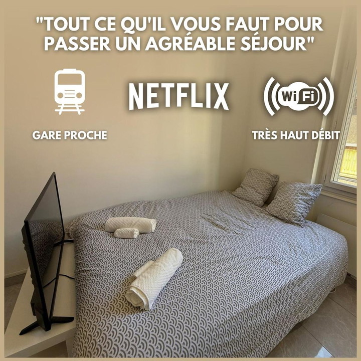 Studio Lune New & Cozy - Centre Vénissieux - Vénissieux