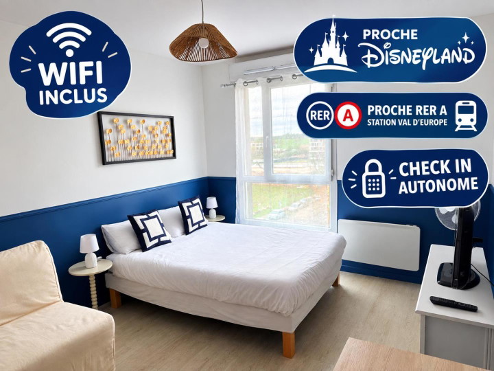 Studio Ohana - Near Disneyland 5 Min Rer - Montévrain