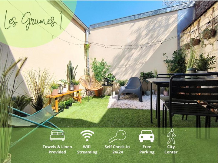 Les Grumes, Centre Ville, Jardin,self Check-in, Freewifi, Netflix - Compiègne
