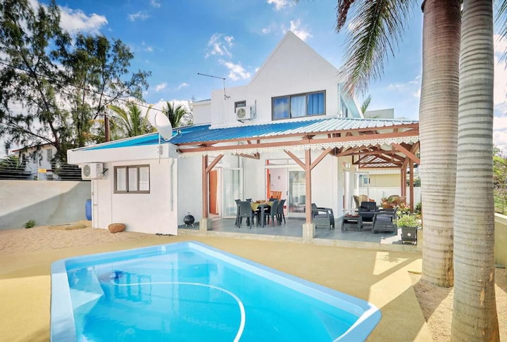 Côte Ouest - Vue Imprenable Sur La Mer - Villa Belifage Bleue Avec Piscine Privative - Mauritius