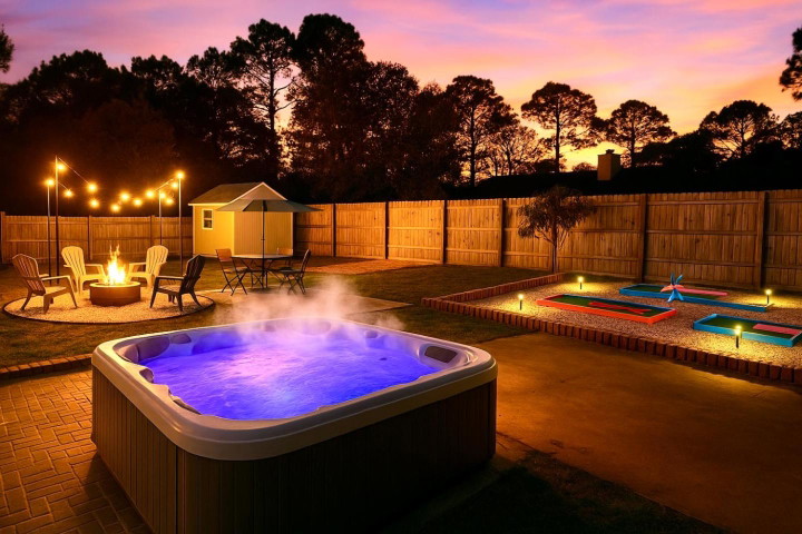Minigolf-hot Tub-firepit-games - Wilmington, NC