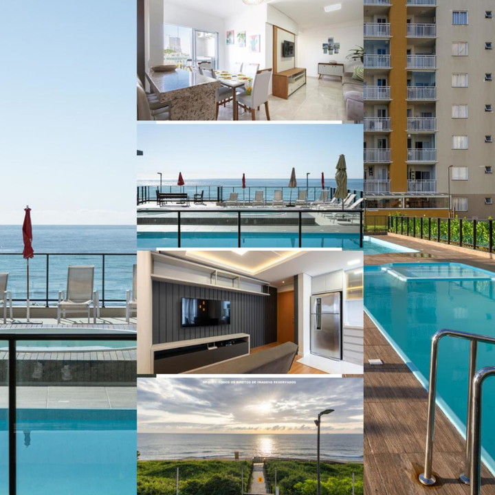 Aptos Completo Com Vista Mar Pé Na Areia Em Barra Velha Em Condomínio Resort Com Spa, Piscina, Quadra De Futebol, Sala De Jogos, Brinquedoteca, Complexo Com Diversos Comércios - Barra Velha