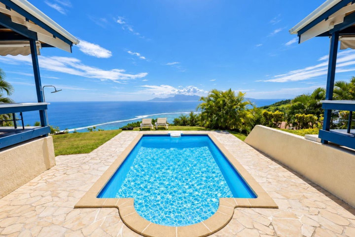 Villa Tiare Punaauia Private Pool Panoramic Moorea View 4 Bedrooms - French Polynesia
