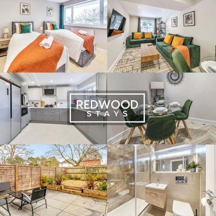 Huge 5 Bed 3 Bath House For Contractors & Families, 2x Free Parking, Free Wifi & Netflix By Redwood Stays - Farnham