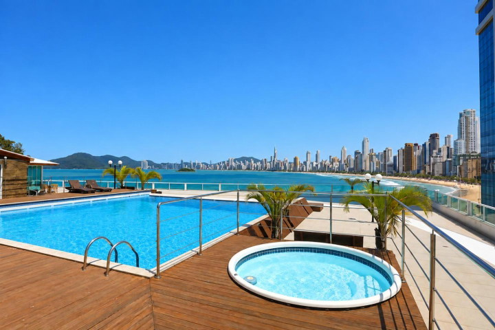 Internacional Residence C Linda Vista Beira Mar - Praia, Piscina E Garagem - Balneario Camboriú