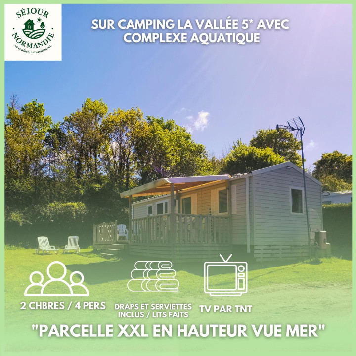 Séjour Normandie - Houlgate - Mobilhome Confort Vue Mer 2ch-4p Avec Tv & Linge - Camping 5 éToiles - 197 - Houlgate