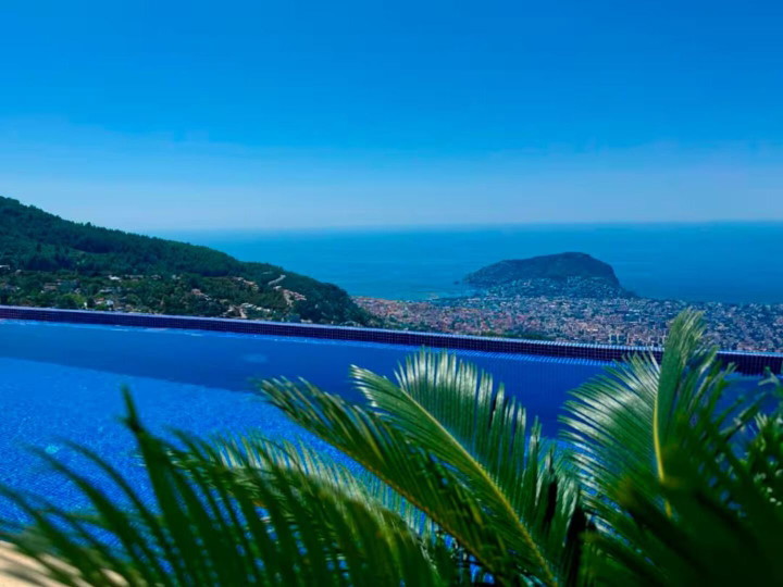 Qoople Villa Tepe With Infinity Pool And Panoramic View - Alanya