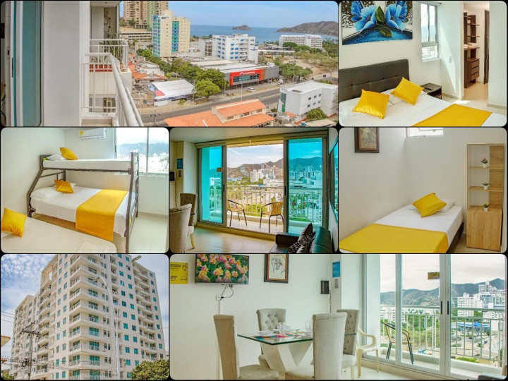 Apartamento Con Vista Al Mar Rodadero Santa Marta - Colombia