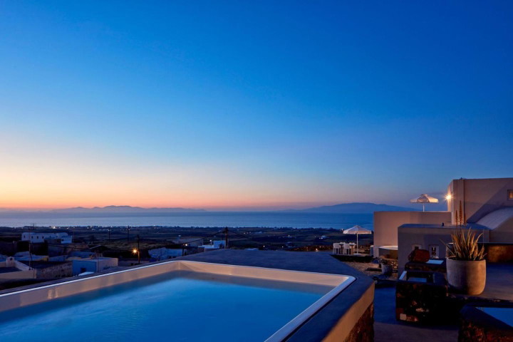 Luxury Santorini Villa Villa Elysian Dyo Private Hot Tub Air Conditioning - Santorini