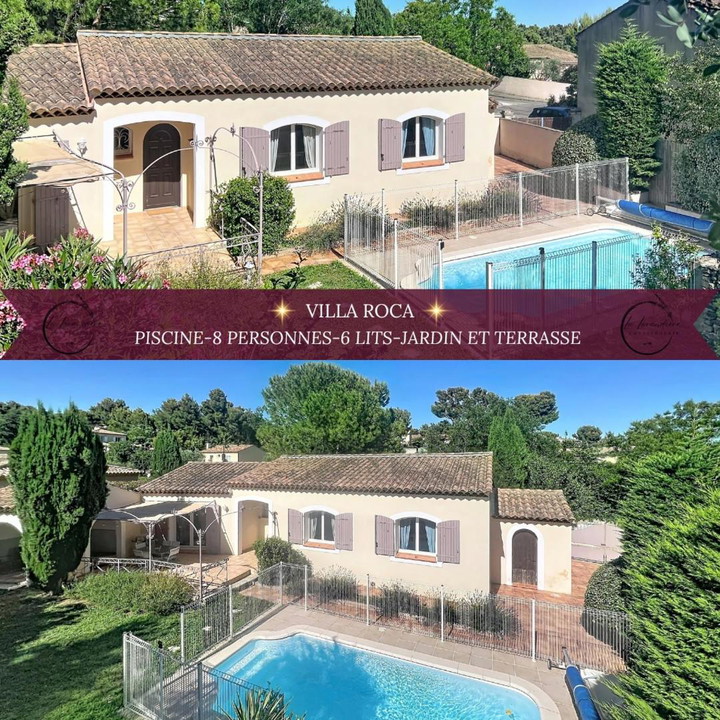 Villa Roca - Provence, Piscine, 8 Personnes, 3 Chambres, 6 Lits, Jardin - Salon-de-Provence