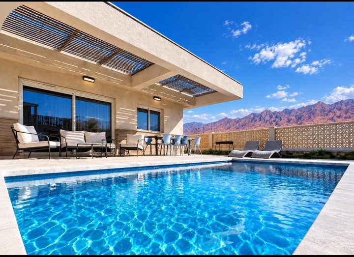 וילה פאן 4 חדרי שינה בריכה מחוממת Villa Fun 4 Br Heated Pool - Eilat
