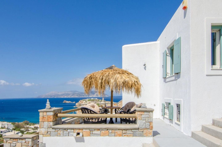 Ios Stylish House Panoramic Sea And Sunset View - Ios