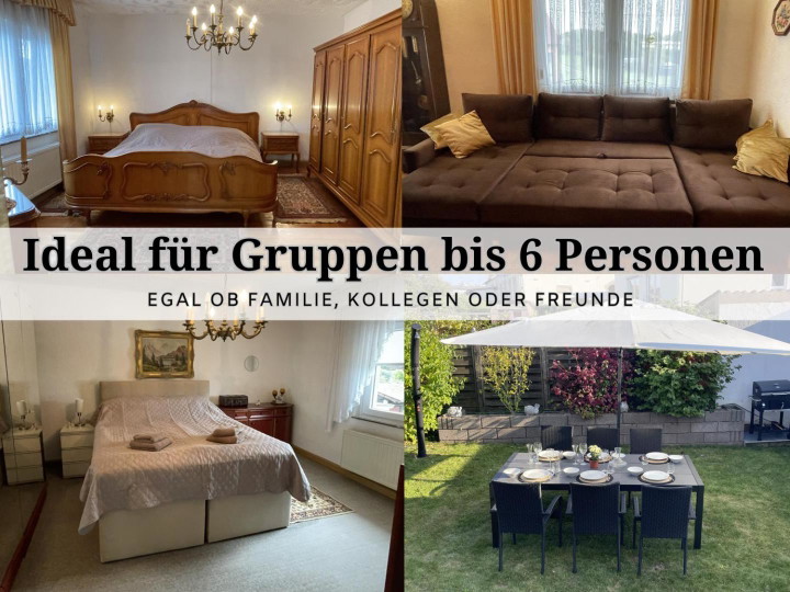 Apartment Rosie - Rustikal Und Top Ausgestattet Und Ideal Für Gruppen Bis 6 Personen Und Hund, Egal Ob Familie, Kollegen Oder Freunde, 85qm Mit Garten Und Eigener Garage - Saarbrücken