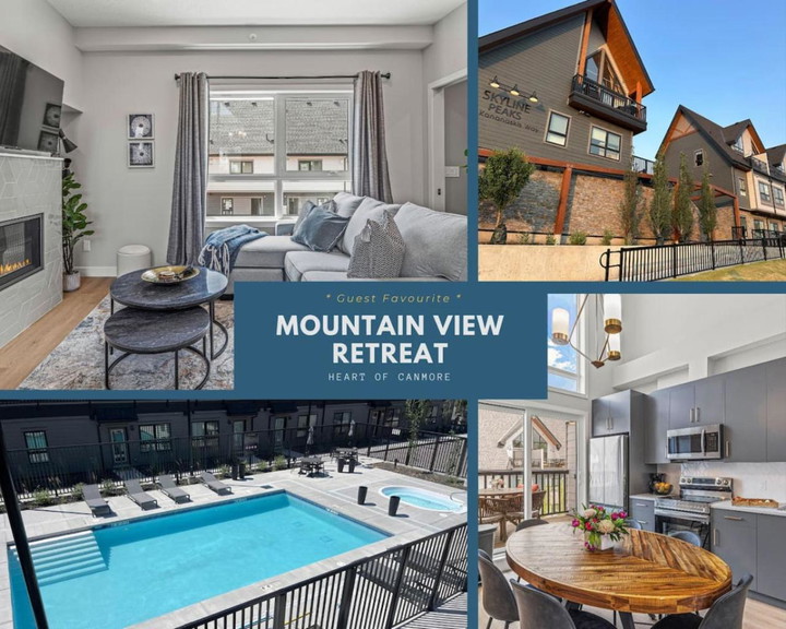 New 3br With Mountain Views Near Dt Hot Tub And Pool - Canmore