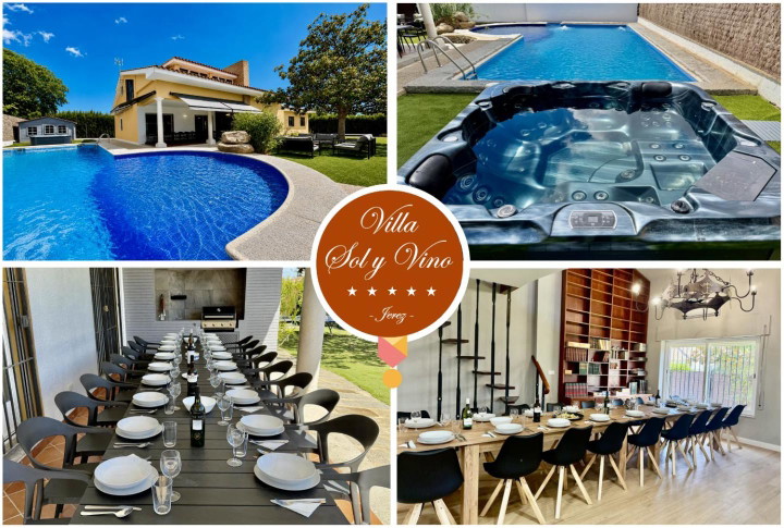 Villa Sol Y Vino I Piscina Salada I Jacuzzi Spa I Bbq I Ps5 I Aircon I Luxury & Privacy Jerez - Jerez de la Frontera