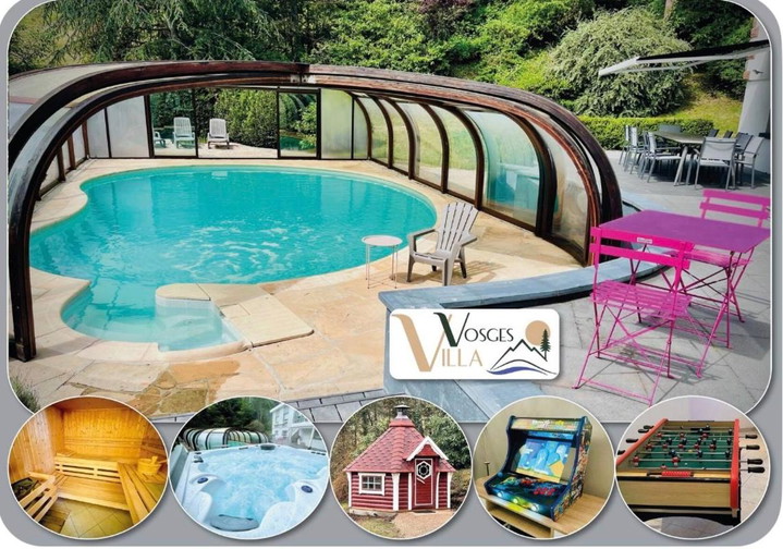 Villa 250m2 Avec Piscine Chauffée & Spa & Kota-grill & Sauna - Lapoutroie
