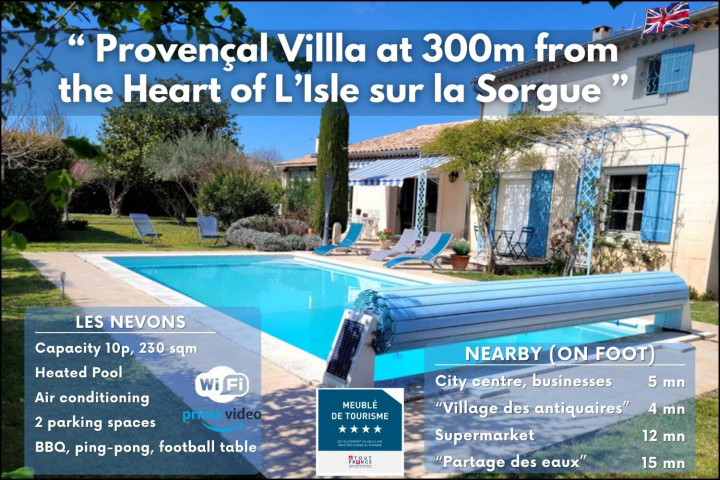 La Villa Des Lavandes - A 300m Du Centre, Au Calme, Et Au Vert ! - L'Isle-sur-la-Sorgue