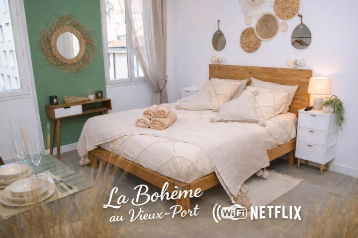 Studio Bohème Au Vieux-port Marseille Climatisé Netflix - Calanques de Marseille