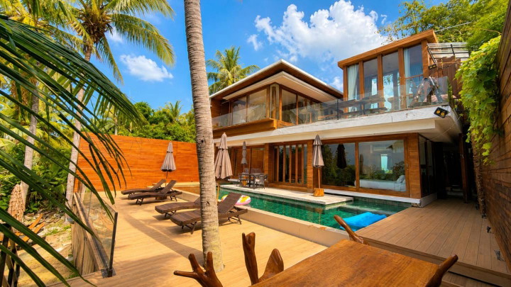 Villa Amrita - Oceanfront Villa With Private Beach - Ko Pha-ngan