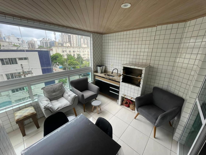 Edificio Royale Pe Na Areia, Churrasqueira E Ar Condicionado - Praia Grande