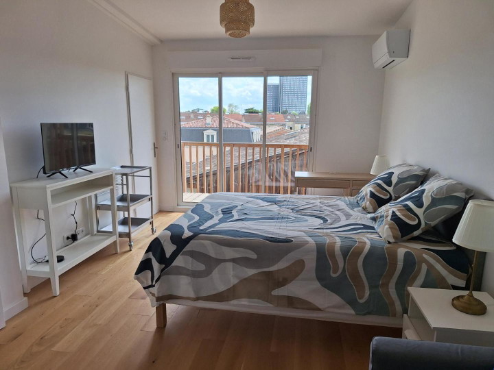 Studio 1 Rénové Lit Queen Size Balcon Garage - Bordeaux
