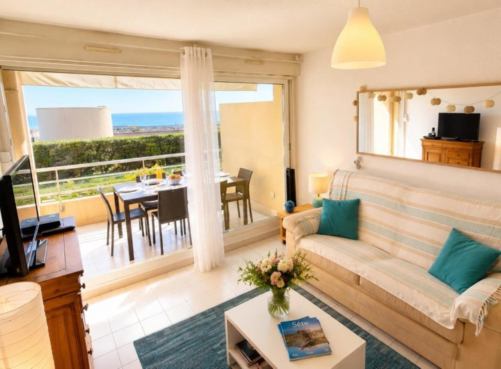 Lagune Azur – Séjour Cosy Vue Mer Piscine Wi-fi - Sète