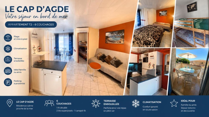 ÉLégant 30 M2 Dans Résidence 4 éToiles - Marseillan