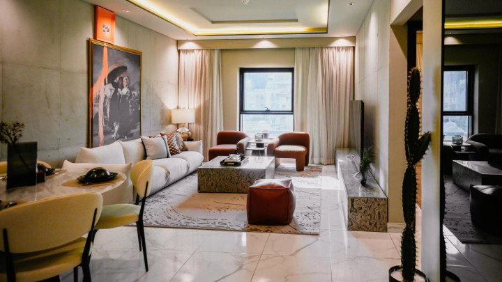 شقة فاخرة بغرفتي نوم - موقع مميز - تصميم فاخر - Jeddah